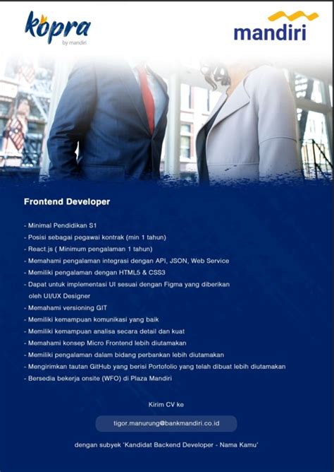 fronted developer alumni career center utdi