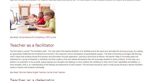 The 5 Main Types Of Teaching Styles Ittt Tefl Blog Tefl