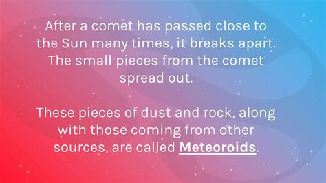 Comets Meteor Asteroids Pptpptx