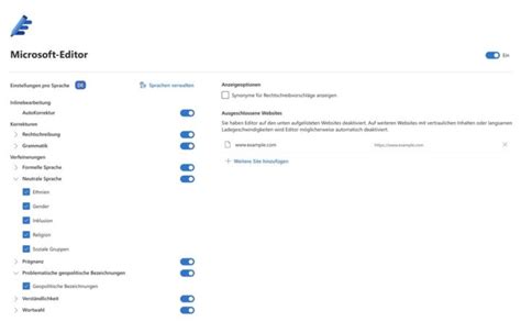 Microsoft Editor Hat Neue Verfeinerungen Für Texte Auf Lager