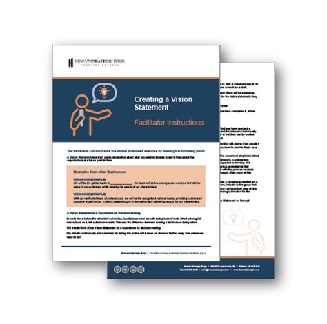 Creating A Vision Statement Instructions On How To Do It Hewat Strategic Edge