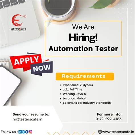 Testersccafe Softwaretesting Automationtesting Hiring Newvacancies