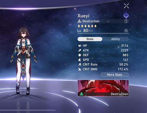 My Current Xueyi Build E6 140 Break Effect R Xueyimains