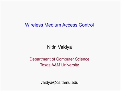 ppt wireless medium access control powerpoint presentation free