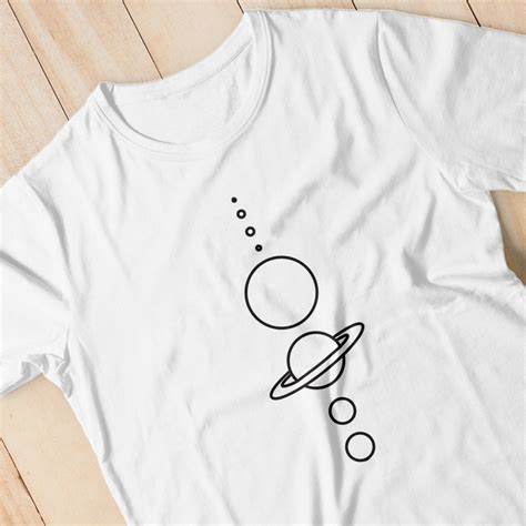 Nuestros Planetas Sistema Solar Camisa Unisex Camisa De Manga Corta