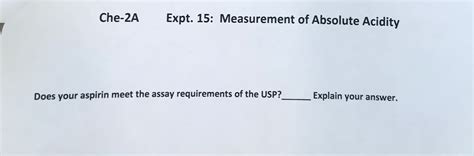 61 Experiment 15 Measurement Of Absolute Acidity