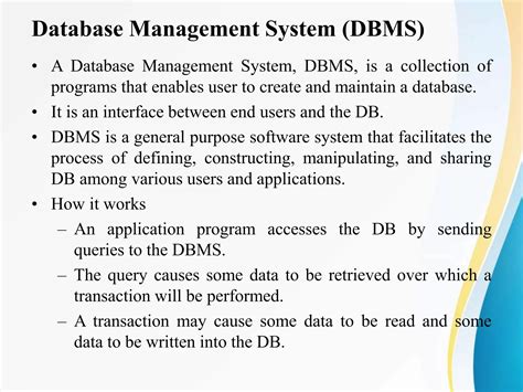 Chapter 1 Introduction To Database Management Systems Pptx