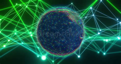 Animation Of Globe With Network Of Connections Stock Video Video Of