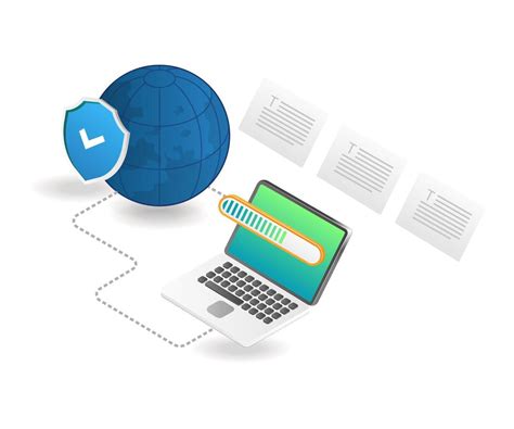 Security Of Data Transfer Between Worlds 12445704 Vector Art At Vecteezy