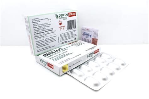 Deferiprone Tablets 250mg Manufacturers And Supplier India