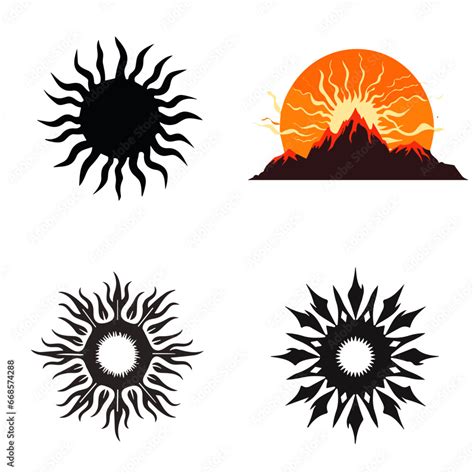 Sun Silhouette Sunrays Silhouette Sun Vector Sun Svg Sun Png Sun