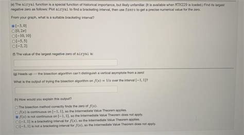 Solved The Fzero Function The Roots Package Provides The