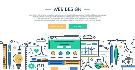 Flat Web Design Elements Stock Vector Illustration Of Business 32264035