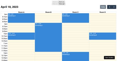 Fullcalendar React Codesandbox