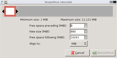 Use GParted To Increase Disk Size Of A Linux Native Partition Macro
