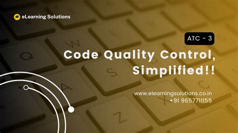 Code Quality Control Simplified Elearning Solutions