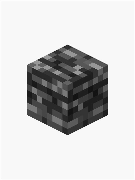 Bedrock Minecraft Block Icon Sticker For Sale By Burgerbites Redbubble