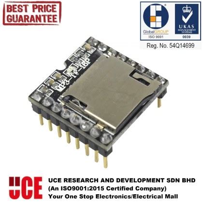 MINI MP PLAYER VOICE AUDIO MODULE WITH SIMPLIFIED OUTPUT SPEAKER MP TF P FOR ARDUINO