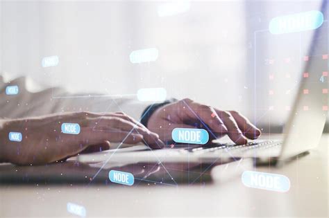 Premium Photo Abstract Creative Coding Concept With Hands Typing On