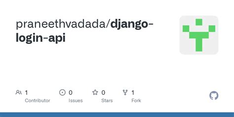 GitHub Praneethvadada Django Login Api