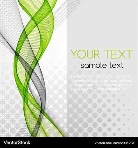 Abstract Green Color Template Background Vector Image