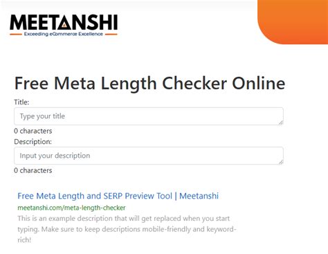 10 Meta Title And Description Length Checker Tools Seo Cares