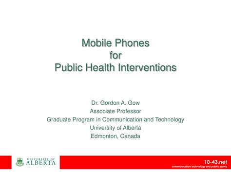 Ppt Mobile Phones For Public Health Interventions Powerpoint