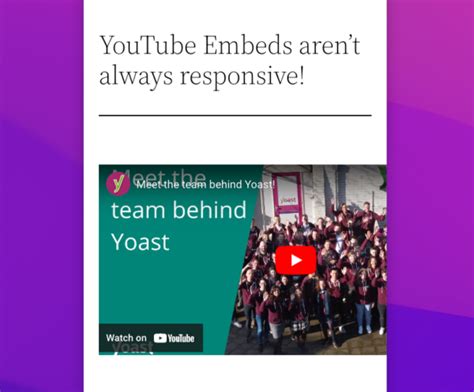 How To Make YouTube Videos Responsive Yoast