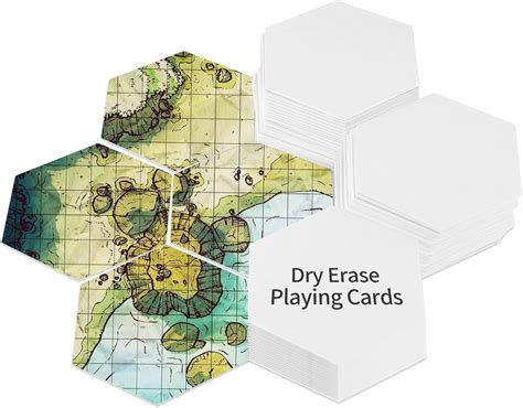 smaodsgn 180 pieces hexagons for board games hexagon dry erase hexagon