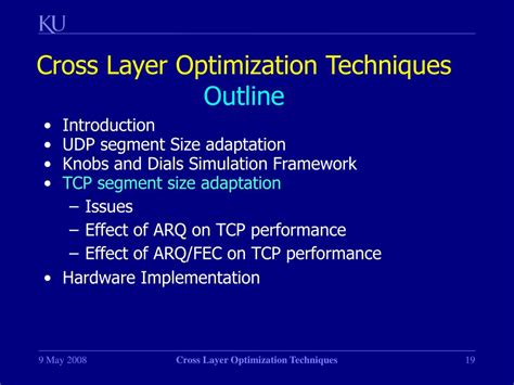 Ppt Cross Layer Optimization Techniques Powerpoint Presentation Free