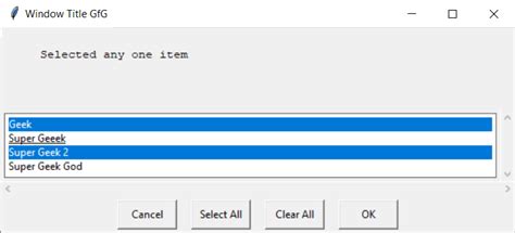 Python EasyGUI 多选框 码农参考
