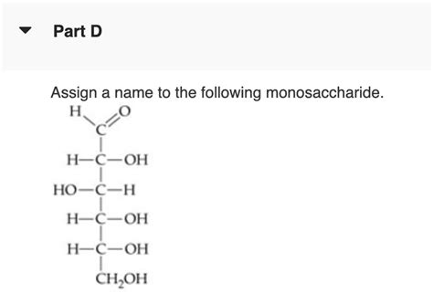 Solved Assign A Name To The Following Monosaccharide Chegg Com