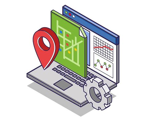 Premium Vector Analysis Of Location Map Data With The Application