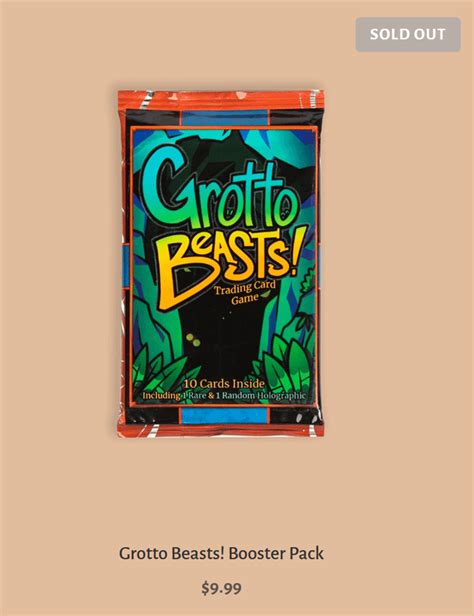 Grotto Beasts Sold Out Rjerma985