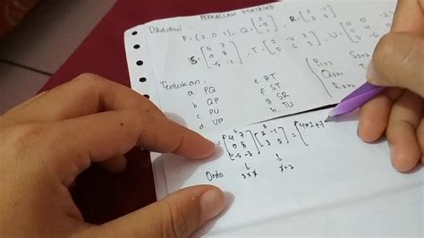 perkalian matriks ordo 3x2 dan 2x2 youtube