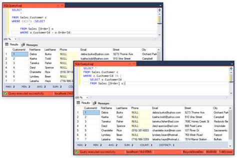 Sql Server Exists And Not Exists