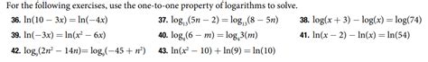 Solved For The Following Exercises Use The One To One Chegg Com