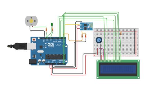 Circuit Design Smart Plant Monitoring System Tinkercad