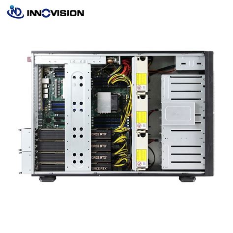 Tower Rack Convertible Server Computer Chassis Support 4090 3090 Gpu 8