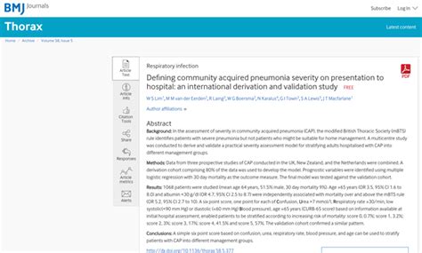 Pneumonia Amboss Rotation Prep