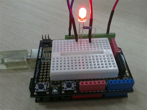 Arduino学习分享帖：点亮一颗led灯（社区任务第1波） Df创客社区