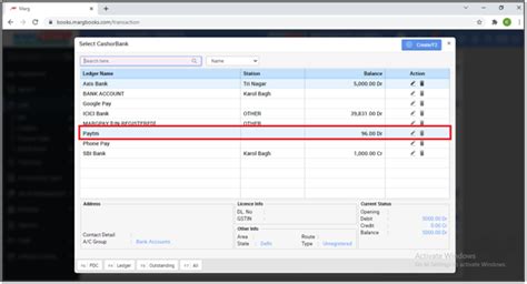 How To Add Ledger In Mode Of Payment Window In Marg Books