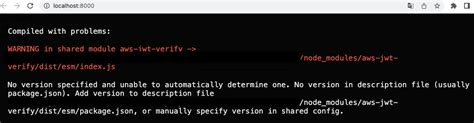 [bug] warning related to esm package json version lable · issue 111