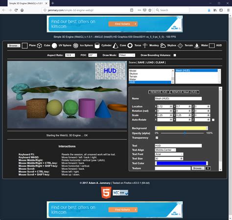 Github Adamajammarysimple 3d Engine Webgl Simple 3d Engine