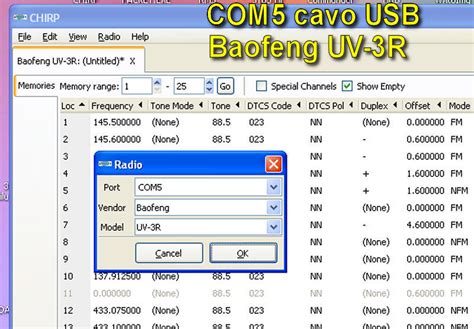 Chirp Versione 111 Software Free Yaesu Kenwood Icom Baofeng Chirp Versione 111 Software Free Yaesu Kenwood Icom Baofeng