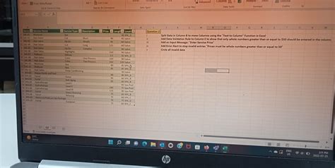 Solved Split Data In Column B To More Columns Using The Chegg Com