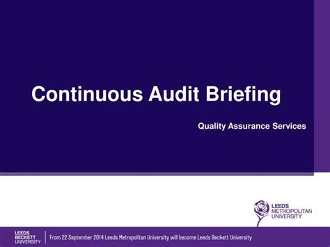 Ppt Continuous Audit Briefing Powerpoint Presentation Free Download Id 2114119