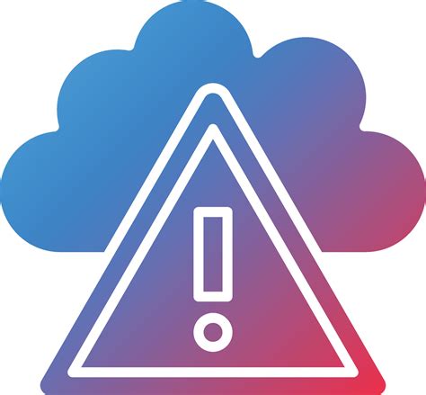 Cloud Alert Vector Icon 31085547 Vector Art At Vecteezy