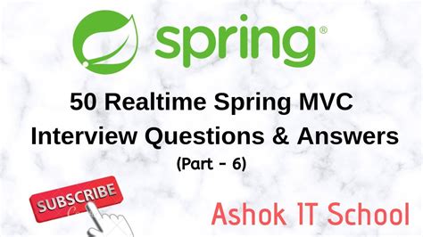 Part-6 # Spring MVC Interview Questions & Answers - YouTube