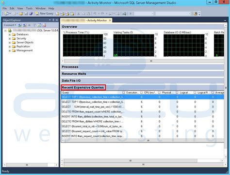 How To Use Mssql Activity Monitor To Find The Most Expensive Query Accuwebhosting